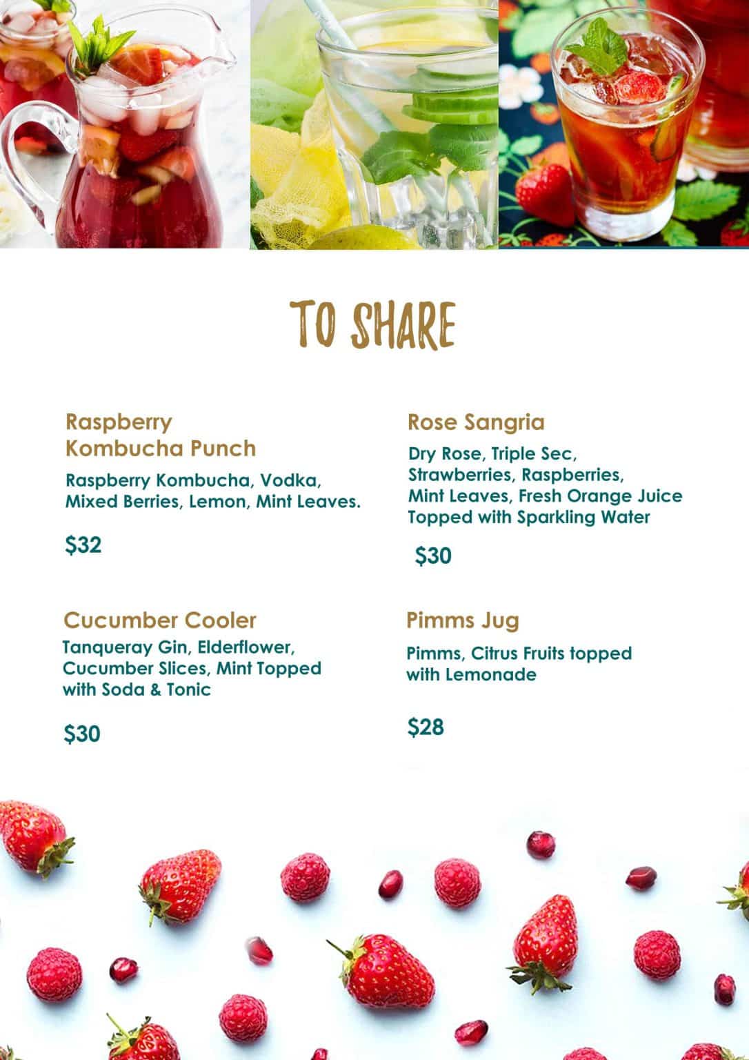 Coco Drinks To Share Menu – Coco Republic Darwin